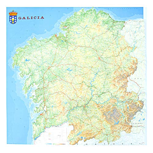 Mapa en relieve de Galicia: Escala 1:250.000 | Amazon.com.br