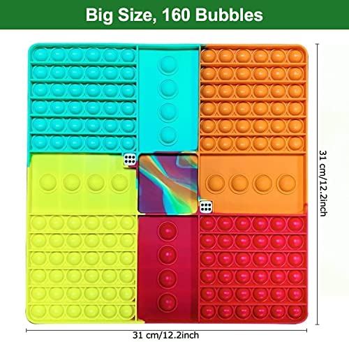 Big Pop It Game Board 4 Player Fidget Sensory Toys, Dimple Digits ...