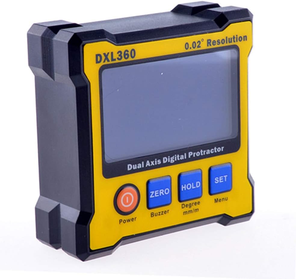 Digital Protractor Digital Level Inclinometer 0.02Degree Angle Finder ...