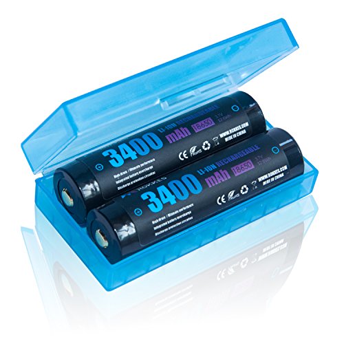 Buy Li ion Rechargeable PROTECTED 18650 Battery 2 Pack ROKKES LI34 