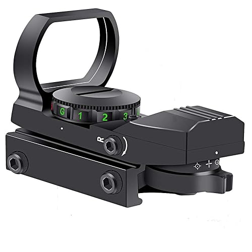 Reflex Sight Red Dot Sights, Adjustable Reticle Red Green Dot Sight ...