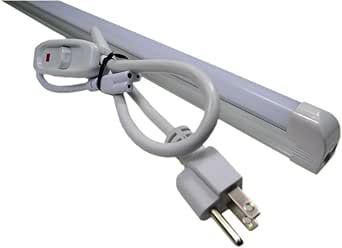 White 4-Foot Integrated T5 LED Tube Light Fixture SMD2835 24W with US ...