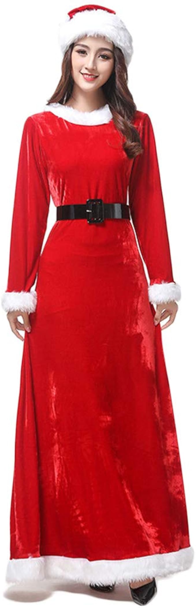 Traje Santa para Mujer Traje Disfraces Navidad Prenda Invierno CáLido ...