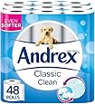 Andrex Classic Clean Toilet Tissue, 48 Toilet Rolls: Amazon.co.uk ...