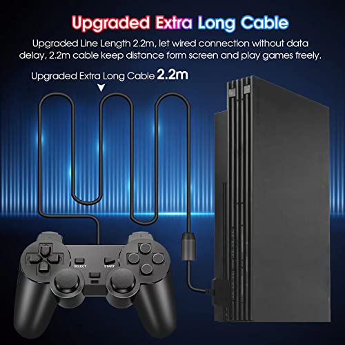 FIOTOK Wired Controller Compatible with PS2 Console with Upgraded ...