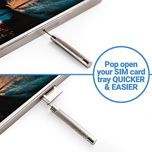 PortPlugs SIM Card Removal Tool Set (6 Pack + Cleaner Brush) Universal ...