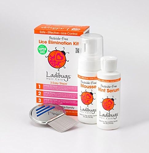 Ladibugs Lice Treatment 3-Step Elimination Kit - Comb, Serum, Spray ...