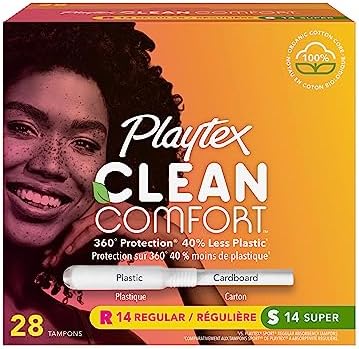 Playtex Clean Comfort Tampons Regular/Super Multipack 28ct price in ...