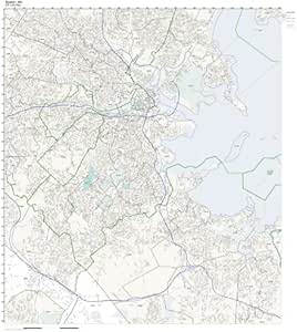 ZIP Code Wall Map of Boston, MA ZIP Code Map Laminated : Amazon.ca ...