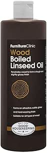 Furniture Clinic Boiled Linseed Oil for Wood Furniture & More | 17oz ...