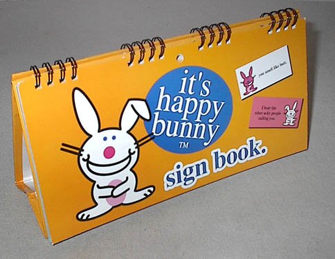It's Happy Bunny Sign Book (desk or wall signs flip calendar): Jim ...
