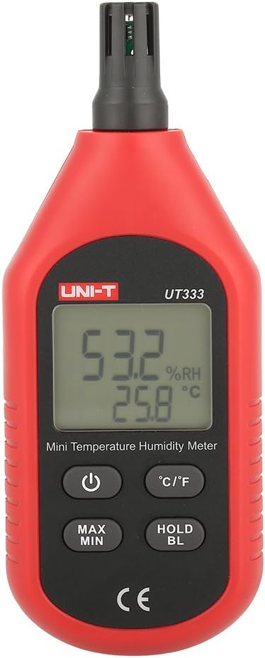 UNI-T UT333 Temperature Humidity Meter Mini LCD Digital Air Temp ...
