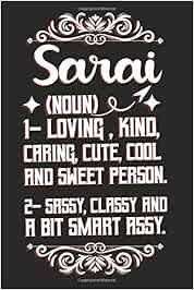 Sarai Definition Personalized Name: Sarai Notebook | Sarai Journal ...