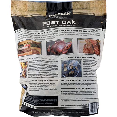 Western Premium BBQ Products Post Oak BBQ Cooking Chunks, 570 cu in ...