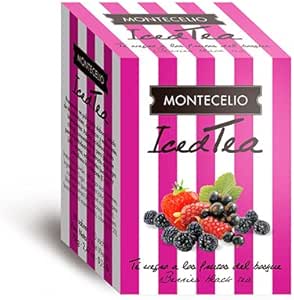 Montecelio - Té Helado Iced Tea Té Negro Frutos del Bosque - Estuche 10 ...