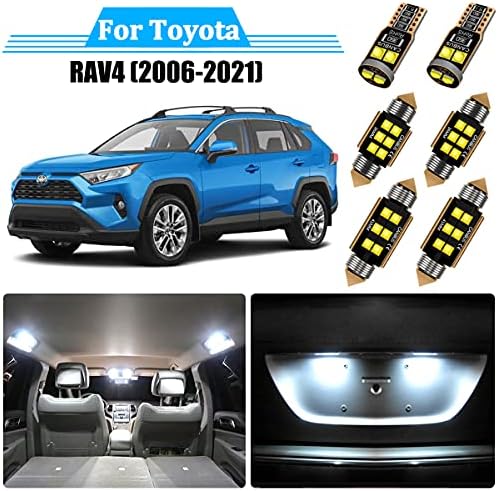 Interior Switches & Controls For Toyota RAV4 White LED Light Kit For ...