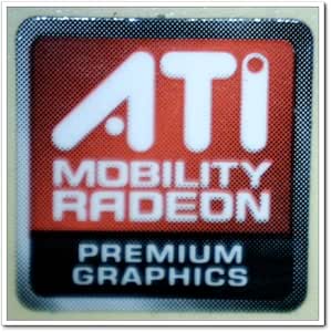Amazon.com : ATI MOBILITY RADEON PREMIUM GRAPHICS Logo Stickers Badge ...