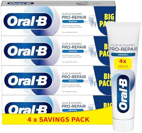 Oral-B Gum & Enamel Pro-Repair Original Toothpaste 400 ml (100 ml x 4 ...