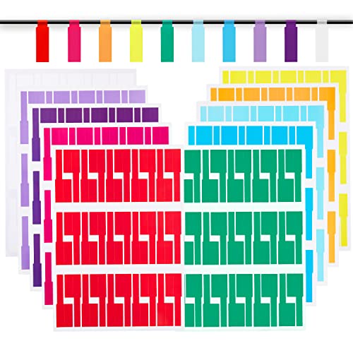 600 Cable Labels, JIQEZNL 20 Sheets Waterproof Cord Label for ...
