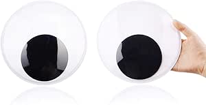 DIYASY 7.5 Inches Giant Googly Eyes, 2 Pcs Large Wiggle Eyes Self ...