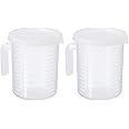 Amazon.com: PATIKIL Graduated Beaker, 2 Pack 250ml PP Plastic Liquid Measuring Cup Double Sided ...
