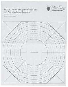 Amazon.com: PlumEasy Patterns Square Folded Star Hot Pad