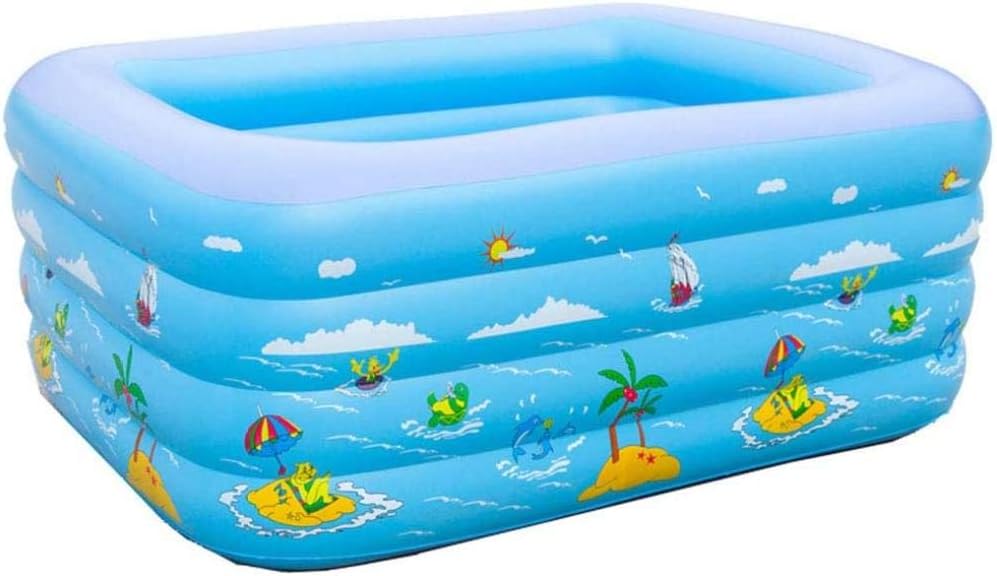 Aufblasbarer Pool Familienpool für Kinder Kleinkinder & Erwachsenen ...