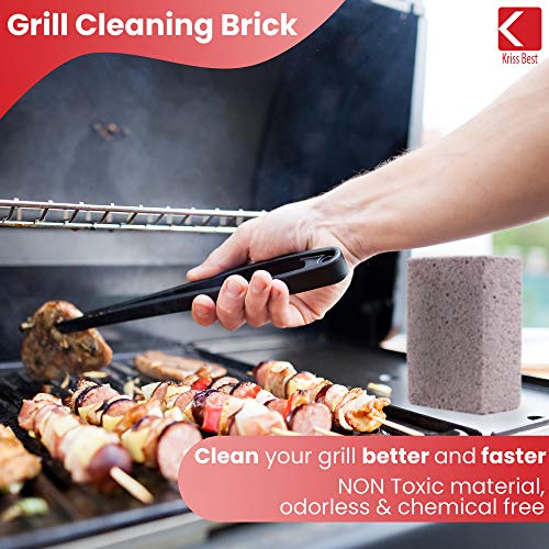 Kriss Best - Grill Cleaning Brick Grill Stone Cleaning Bricks Kit - 3 ...