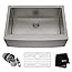 Ruvati RVH9200 Apron Front 16 Gauge 33" Kitchen Single Bowl Sink ...
