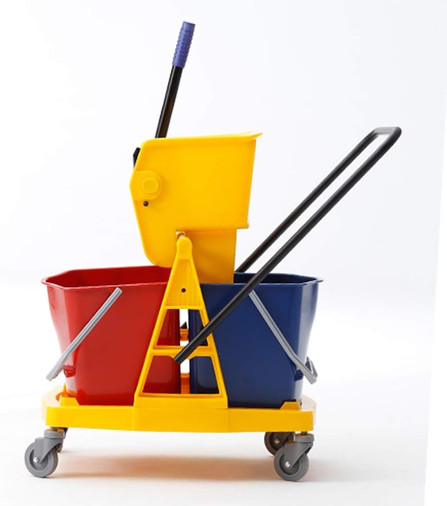FPigSHS Double barrel Squeezing water truck Mop Bucket Squeeze Bucket ...