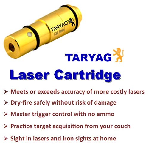 TARYAG Laser Training Cartridge 9mm / .380 ACP / .40 SW / .45 ACP - Dry ...
