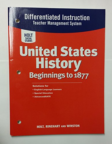 Holt United States History: Differentiated Instruction Teacher ...