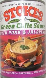 Stokes Green Chile Sauce with Pork and Jalapenos, 15-Ounce: Amazon.com ...
