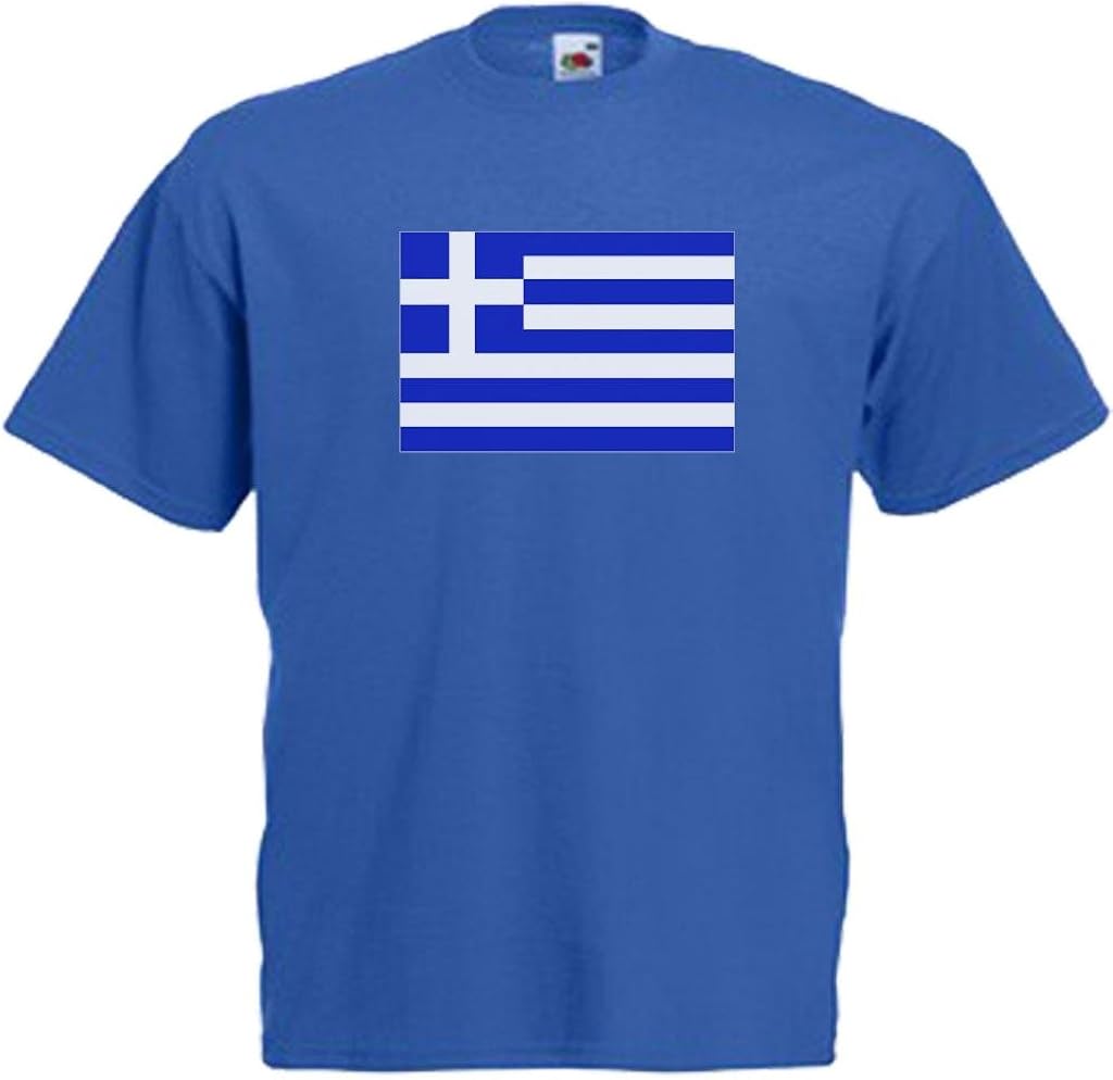 Greece Greek Flag Mens T Shirt: Amazon.co.uk: Clothing