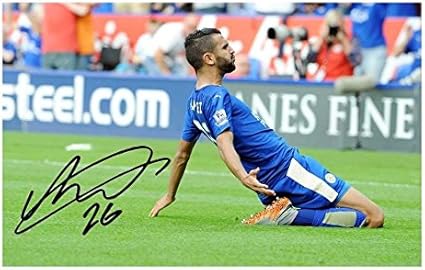 Riyad Mahrez - Leicester City Autographed Signed A4 21cm x 29.7cm ...