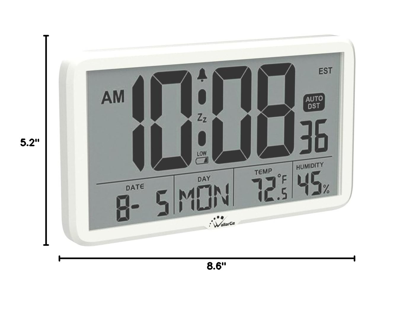 Mua WallarGe Auto Set Digital Wall Clock Battery Operated, Desk Clocks ...