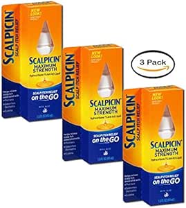 Amazon.com: Pack of 3 - Scalpicin® Maximum Strength Liquid Scalp Itch ...