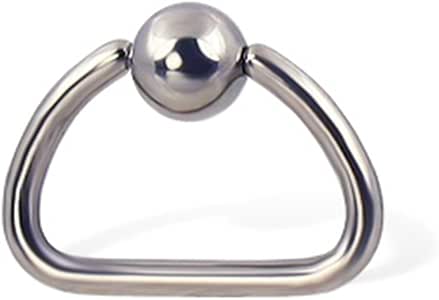 Amazon.com: MsPiercing Titanium D-Ring, 14 Ga, 1/2" (13Mm): Jewelry