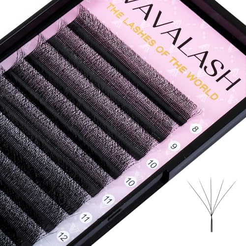 VAVALASH W-shaped Eyelash Extension 5D Premade Fans 0.07 D Curl Volume ...