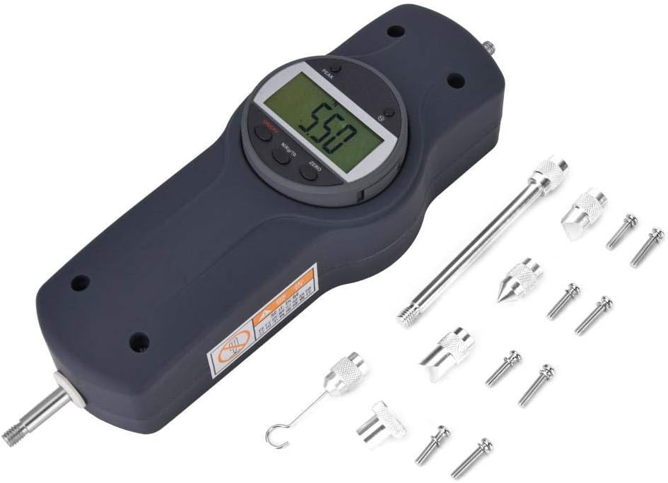 Force Gauge, Digital Dynamometer Push and Pull Tester Meter with 5 Side ...