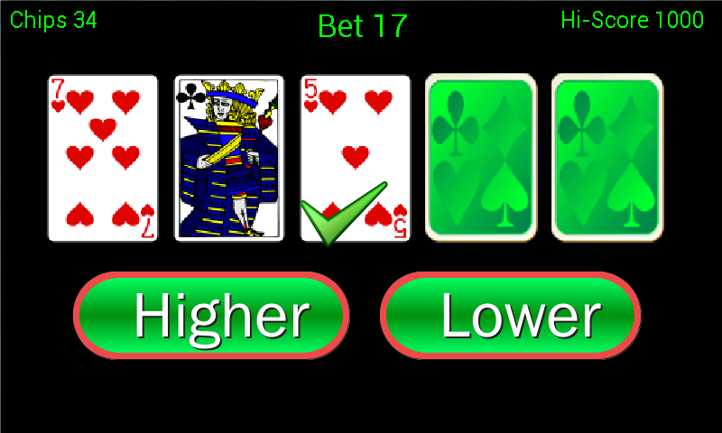 Higher or Lower card game:Amazon.de:Appstore for Android