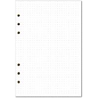 Amazon.com : A5 Dot Grid Refill Paper for Filofax Notebook, 6 Holes ...