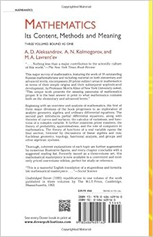 Mathematics: Its Content, Methods and Meaning (3 Volumes in One): A. D ...