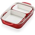 Amazon.com: Sweejar Ceramic Bakeware Set, Rectangular Baking Dish for ...