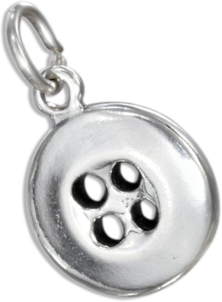 Amazon.com: Sterling Silver 925 Button Charm: Jewelry