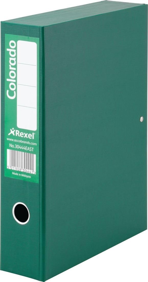 Rexel Colorado Lockspring Box Files A4 - Pack of 5, Green: Amazon.co.uk ...