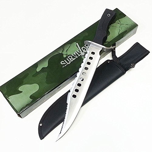 RAMBO 17 Inch Heavy Duty Tactical Combat Hunting Fixed Blade - Import ...