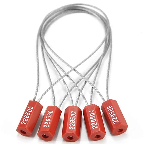 500 Wire Security Seals Numbered Steel Cable Seals Wire Tamper Seals ...