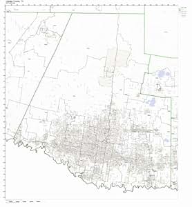 Amazon.com: Hidalgo County, Texas TX ZIP Code Map Not Laminated: Home ...