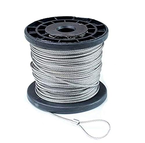 3/32" Aircraft Cable Stainless Steel 304 Wire Rope 7x7 Strand Core ...